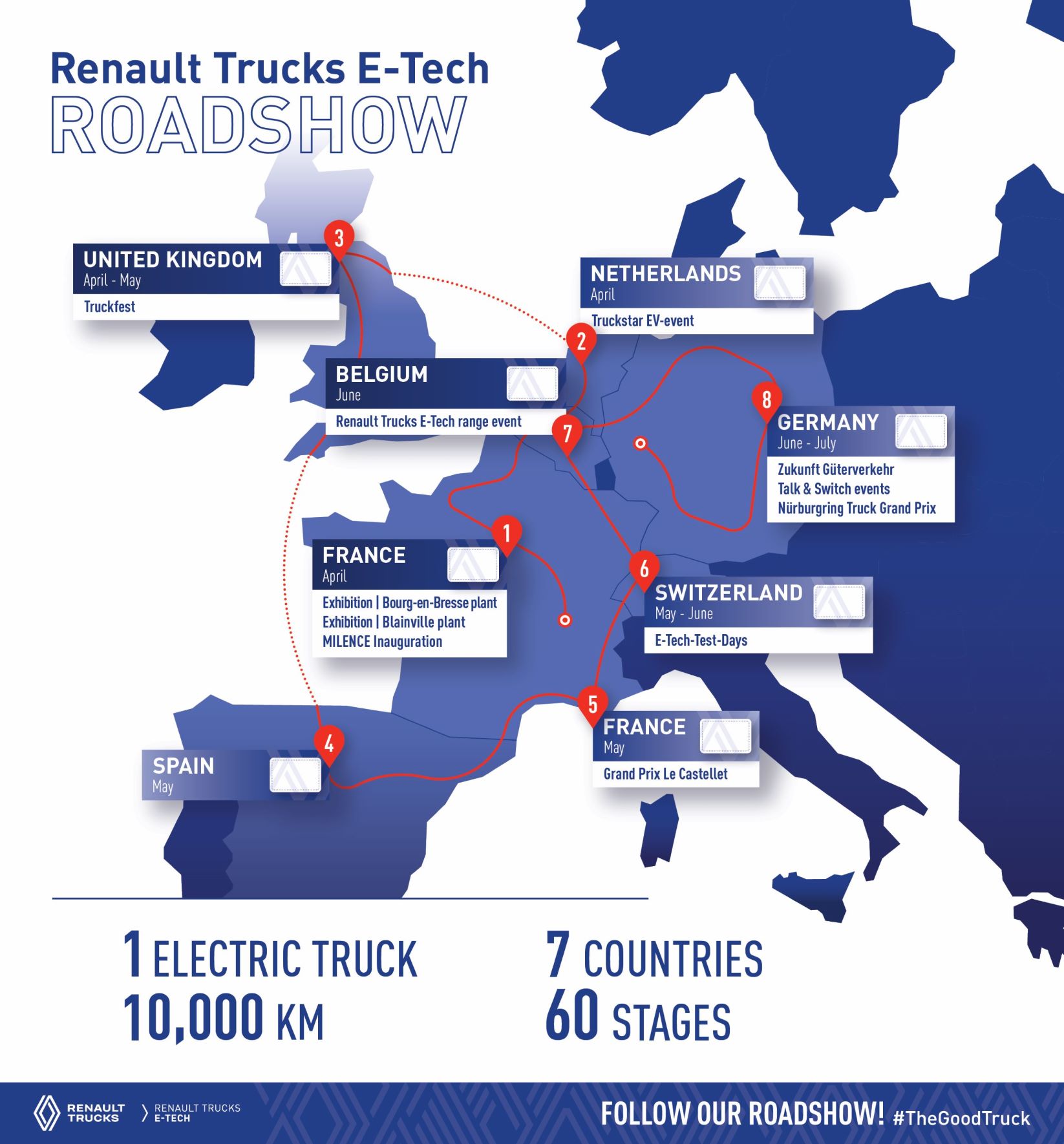 Diamond Echo: A Renault Trucks ilumina a Europa! | Renault Trucks Portugal